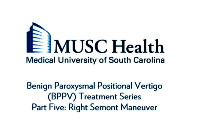 Vestibular & Balance Conditions Videos | MUSC Health | Charleston SC