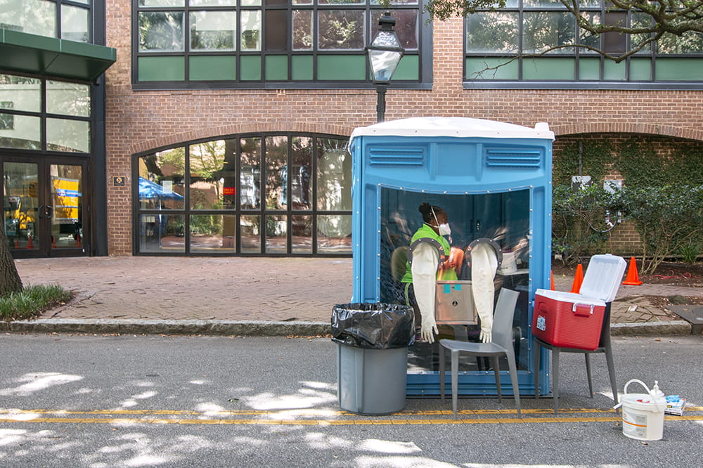 Portable pods bring testing to the people | MUSC Health | Charleston SC